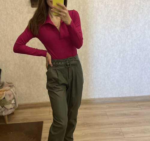 Кожаные брюки zarina