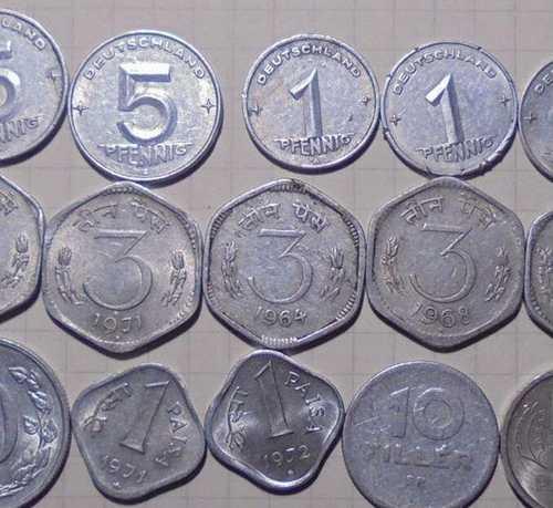Иностранные монеты 21 шт