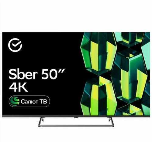 Телевизор Sber SDX 50U4125 черный 3840x2160