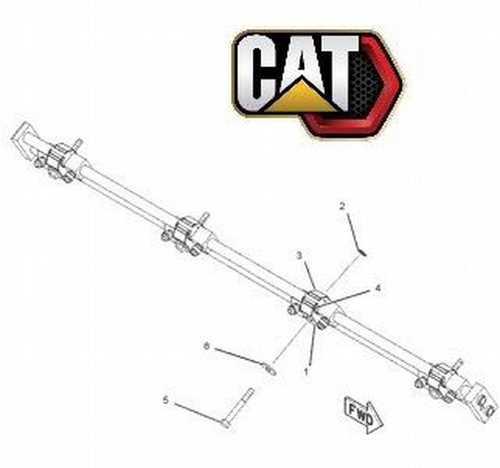 Топливный коллектор правый CAT 156-9755 (1569755)