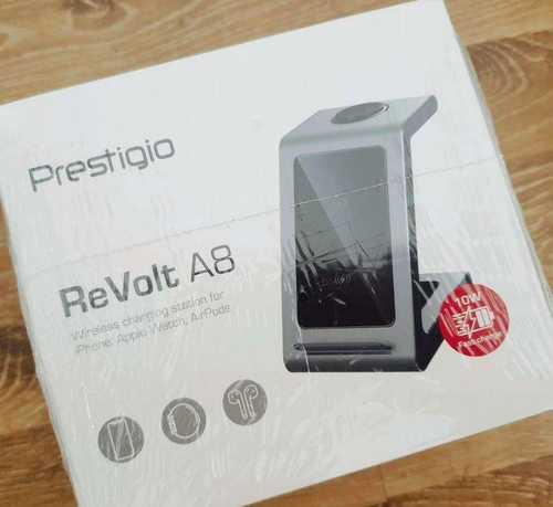 Беспроводная зарядка Prestigio ReVolt A8 на 3 устр