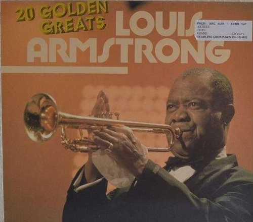 Louis Armstrong - 20 Golden Greats (LP, Comp)