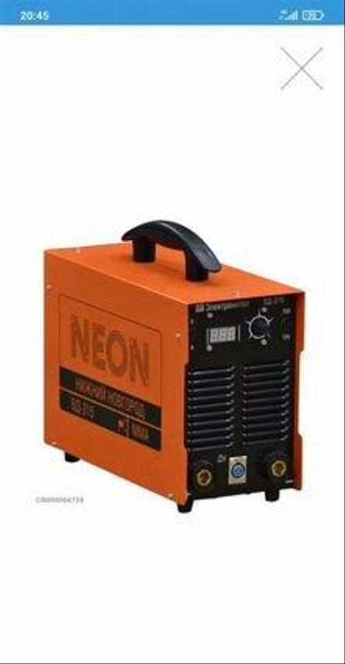 Сварочный аппарат инвектор neon вд-315 (300 А) Нов