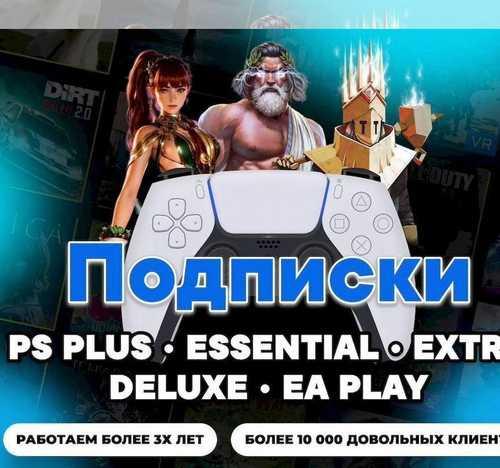 PS Plus 1-12 мес. Играй без ограничений