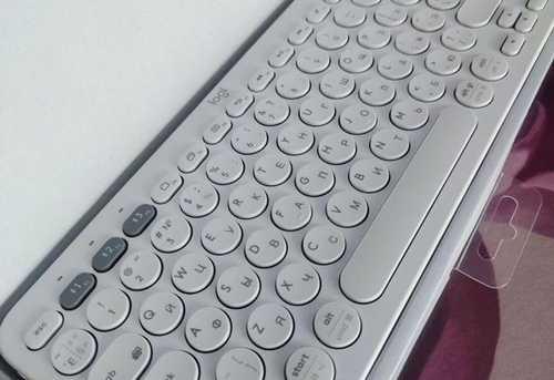 Клавиатура logitech k380 белая, русская раскладка