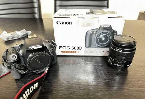 Продам фотоаппарат EOS 600 D kit EF-S 18-55 IS II