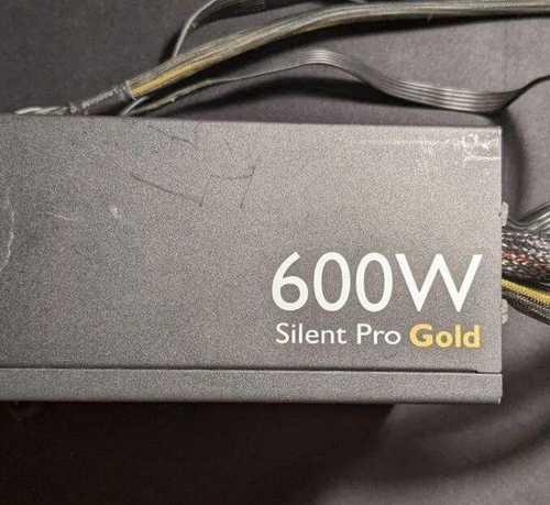 Блок питания coller master Silent Pro gold 600W