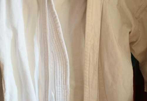 Куртка белая от детского кимоно (р.128-64, хлопок)