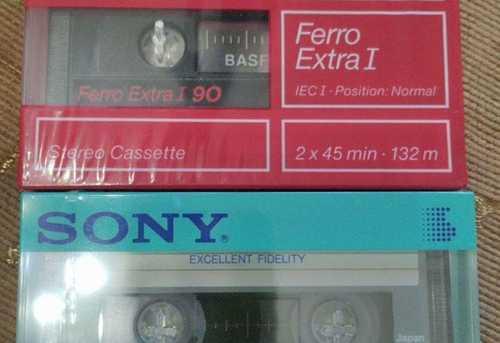 Аудиокассеты basf и sony