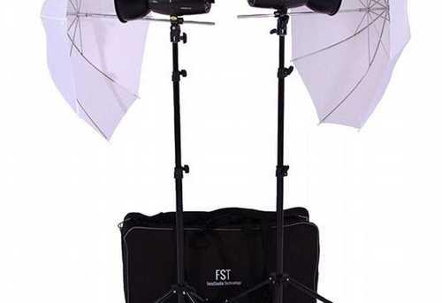 Комплект студийного света FST E-180 Umbrella KIT