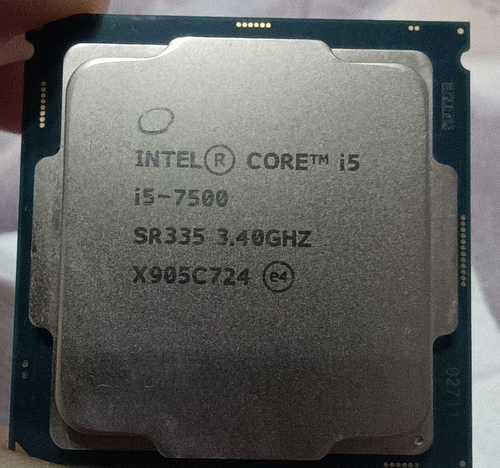 Процессор intel core i5 7500 3.4GHZ