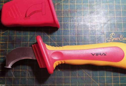 Нож монтерский vira с пяткой диэлектрический