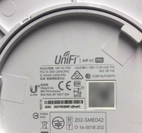 Точка доступа ubiquiti unifi ac pro uap-ac-pro