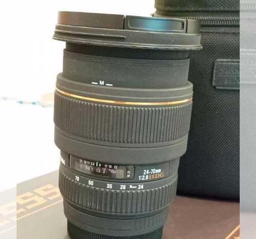 Объектив Sigma для canon 24 70mm 2.8 шикарный