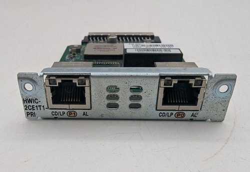 Модуль Cisco hwic-2CE1T1-PRI