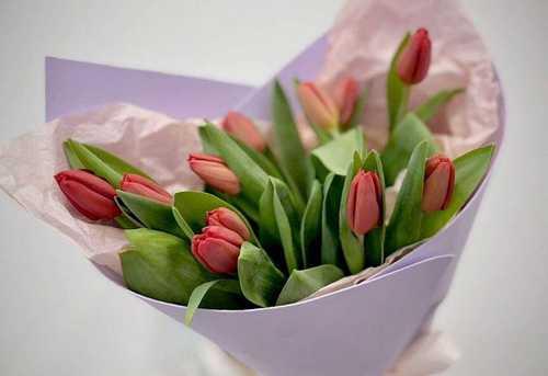 Букет тюльпанов цветы на 14 февраля