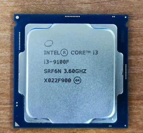 Процессор Intel Core i3-9100F без кулера