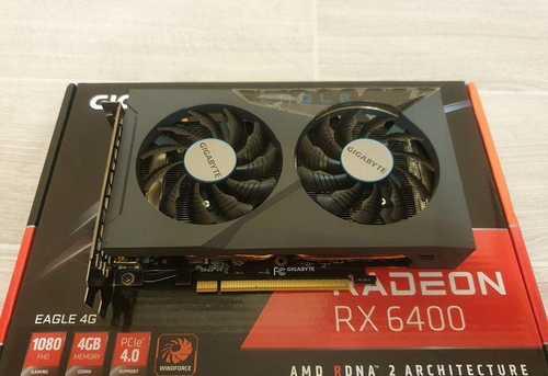 Видеокарта gigabyte Radeon RX 6400 eagle 4G