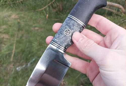 Шкуросъемный нож ручной работы из стали х12мф