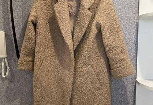 Пальто женское плюшевое