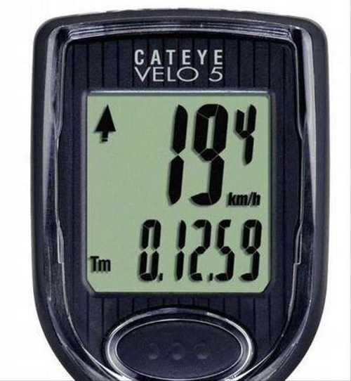 Велокомпьютер Cat Eye Velo 5 CC-VL510 черный