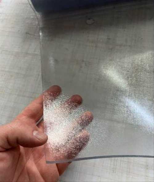 Матовое рифленое гибкое стекло на стол