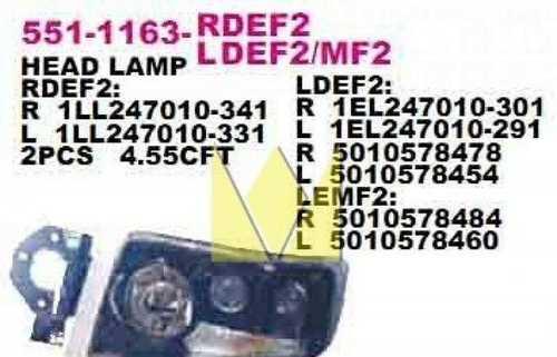 Фара головного света правая DAF CF65