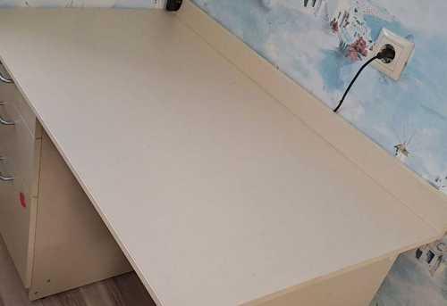 Письменный стол белый с ящиками