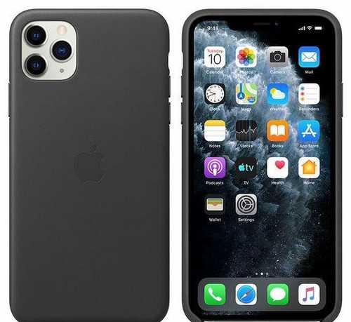 Чехол Apple Leather Case для iPhone 11 Pro Max