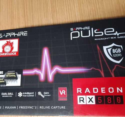 Видеокарта Sapphire radeon RX580 Pulse 8Gb