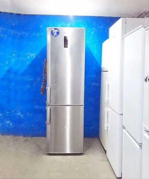 Холодильник металлик бу Beko no frost с дисплеем
