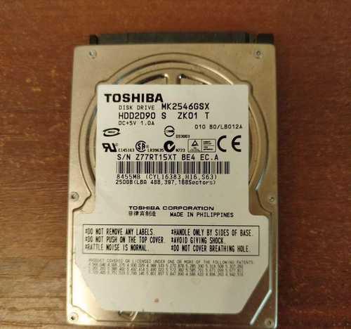 Hdd toshiba 250 Gb