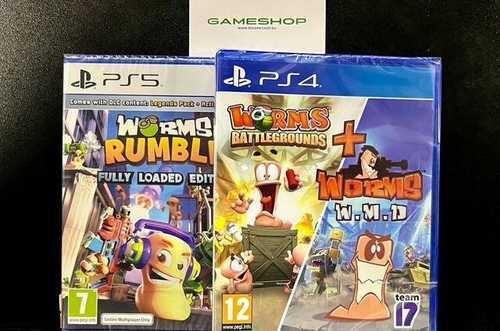 Worms Battlegrounds + Worms: W.M.D. PS4