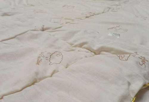 Одеяло детское 105*140 овечья шерсть