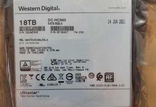 Western Digital Ultrastar (SAS 0F38351) 18Tb