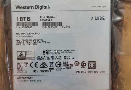 Western Digital Ultrastar (SAS 0F38351) 18Tb