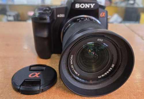 Фотоаппарат sony A200 Kit 18-70mm