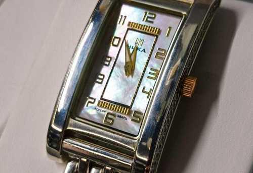 Серебряные часы Ника Lady + браслет 925