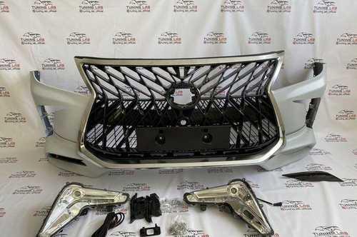 Lexus LX570 2008-2015 Бампер стиль 2016+ TRD B7XH8