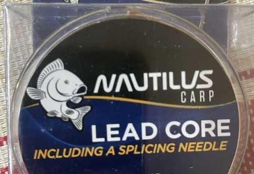 Лидкор Nautilus Lead Core (10м) 45lb. Игла в компл