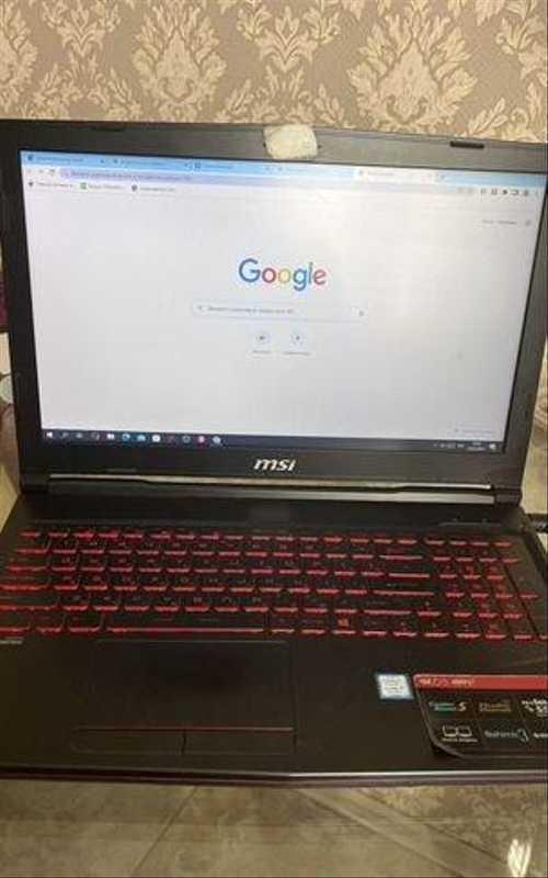 Игровой ноутбук msi GL63 8RC