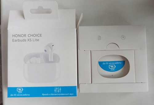 Новые наушники Honor Choice Earbuds X5 lite Белые