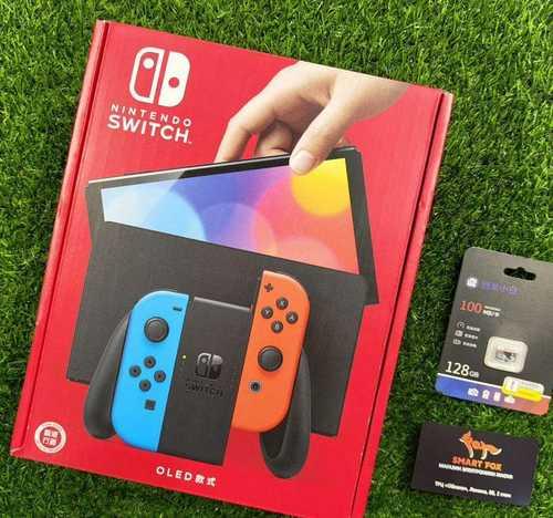 Nintendo Switch Oled 64Gb Neon + Micro SD 128Gb