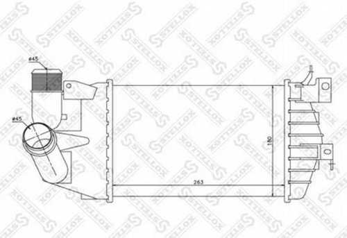 Интеркулер Opel Astra H 1.3-1.9cdti