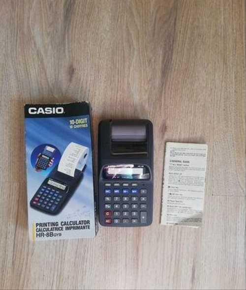 Калькулятор с принтером Casio
