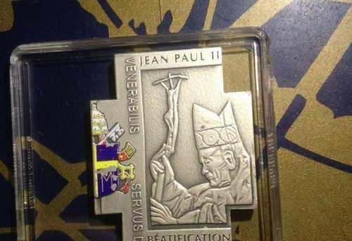 Иоанн Павел II. Медно-никель 100 франков 2011 года