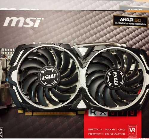 Видеокарта AMD RX 570 MSI 8GB