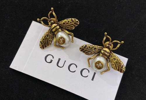 Серьги Gucci Гуччи пчелка