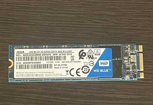 M2 ssd накопитель wd blue 250gb