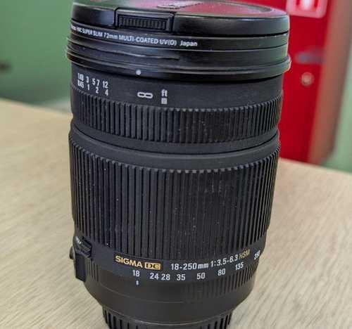 Объектив sigma dc hsm 18-250 canon